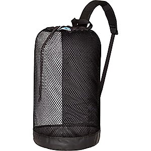 Stahlsac BVI Mesh Backpack: Compact 33L size, great beach bag for dry/wet gear, BLACK