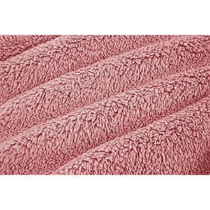 Karlywindow Toddler Baby Boy Girl Little Cute Bear Hoodie Jacket Sherpa Fuzzy Winter Warm Sweatshirt Coat A-pink