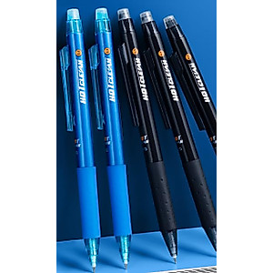 M&G 6PCS Hot erasable neutral pen with rubber Press water pen ST tip 0.5mm 6-pack AKPJ2607 (Black)