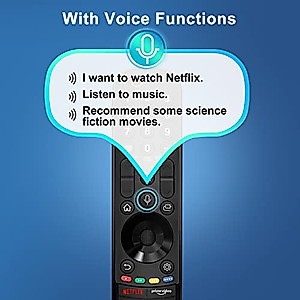 MR21GA for 2021 LG-Magic-Remote with Pointer and Voice Function Replacement for LG UHD OLED QNED NanoCell 4K 8K Smart TV