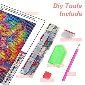 DIYCYCY Tree of Life Diamond Painting Kits for Adults,Full Drill Diamond Art Kits for Beginners,Round 5D DIY Diamond Dots Paintings, Diamonds Pictures Gem Art and Crafts Home Decor 13.78x13.78 inch