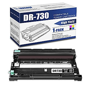 DR730 Compatible DR-730 Black Drum Unit Replacement for Brother DR-730 DCP-L2550DW MFC-L2710DW HL-L2350DW HL-L2370DW HL-L2390DW Toner.(1 Pack)