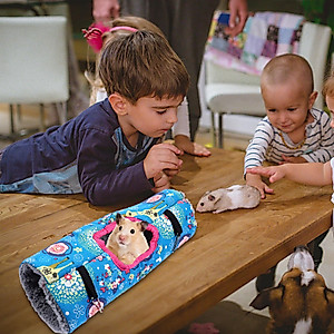 POPETPOP Cage Playing for Sleeping Swing Ferret Rat Pet Nest House Tunnel- Small Hanging Flannel Rabbit Accessories Toy Glider Pig Guinea Bag Bed Squirrel