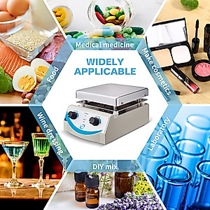 SH-3 Hot Plate Magnetic Stirrer 5000ml Volume with Dual Control and 1 Inch Stir Bar