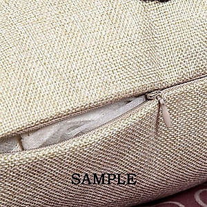 HGOD DESIGNS Outer Space Pillow Case, Cute Planets and Star Cluster Solar System Moon and Comets Sun Cosmos Cotton Linen Cushion Cover Square Standard Home Decorative Throw Pillow 18x18 inch Darkblue