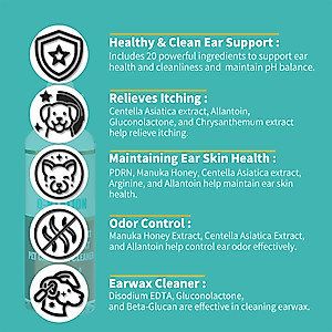 D-STATION PDRN OTIC Ear Cleaner is formulated with Premium PDRN to Soothe itching, Reduce Inflammation, and Keep Ears Clean While Promoting Healthy Ear Skin. Suitable for Dogs & Cats of All Ages. 4oz