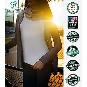 Faith Over Fear Shirts for Women Gifts for Christians Women Long Sleeve Tshirt Medium Blue