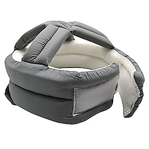 Breathable Elderly Protective Hat,Elderly Helmet for Falls,Seniors Assistance Safety Products,Epilepsy Head Fall Protection,Adjustable Protective Cap,for Youth and Adult Sizing (Gray)