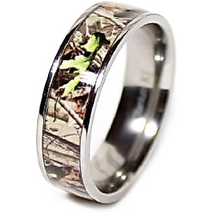His & Hers Camo Wedding Ring Sets - Camo Wedding Band - Engagement Ring Set - Wedding Rings - Wedding Rings - Camo Rings for Women - Camo Rings for Men - Wedding Ring - His and Hers Rings