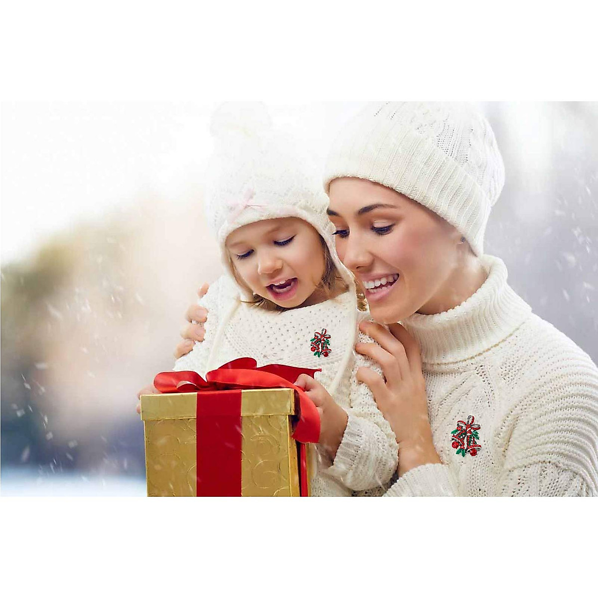 Enamel Christmas Tree Brooches & Pins for Women - Holiday Gifts with Rhinestones