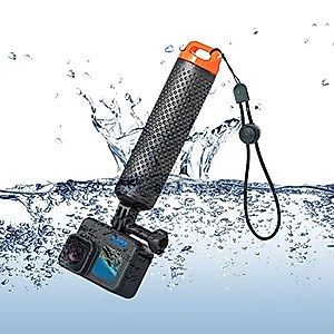 Wealpe Floating Hand Grip Waterproof Handle Compatible with GoPro Hero 11, 10, 9, 8, 7, Max, Fusion, Hero (2018), 6, 5, 4, Session, 3+, 3, 2, 1, DJI Osmo, Xiaomi Yi Cameras