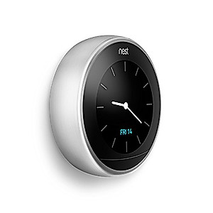 Nest (T3007ES) Learning Thermostat 3rd Gen, Stainless Steel with Deco Gear 2 Pack WiFi Smart Plug