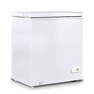 Muhub 10.0 Cu.Ft Deep Freezer with Removable Basket,Top Opening Chest Freezer, 10.0 Cubic Feet Large Freezer, Low noise，Adjustable Temperature（10.0 Cu.Ft)
