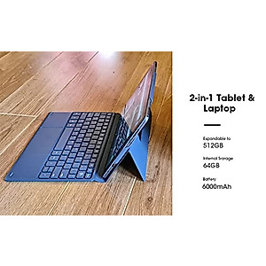 CWOWDEFU Gaming Tablet 10 Inch with Keyboard Android Tablet Octa Core 64GB 1080p Full HD INCELL Touchscreen Tablet 2.4G / 5G WiFi Tabletas GPS