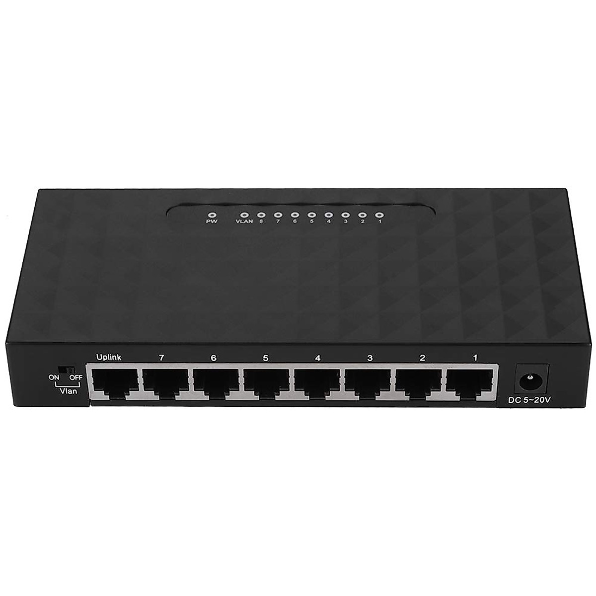 100-240V 8-Port SPOE VLAN Injector with 250M Distance Managed Switch Long Range Switch(U.S. regulations, Transl)