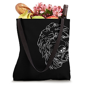 Funny Dog Bernedoodle Tote Bag