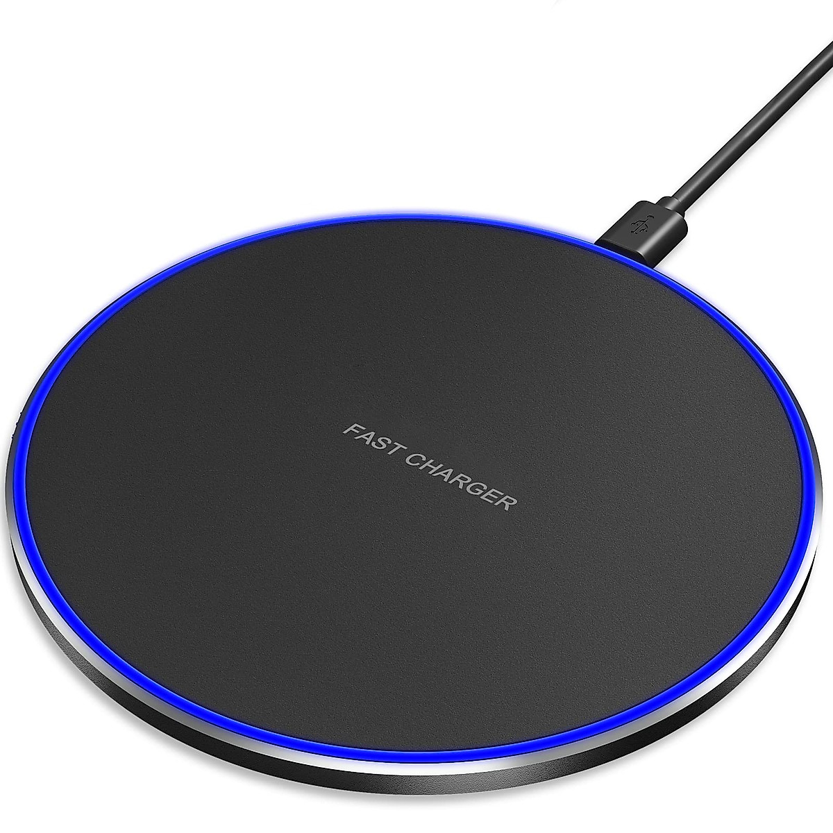 Fast Wireless Charger (Pad), 10W Max Wireless Charging Compatible with iPhone 14/14 Plus/14 Pro/14 Pro Max/13/12/SE/11/X/XR/8, AirPods/AirPods Pro, Google Nexus 4/Huawei/LG/Samsung(No AC Adapter)