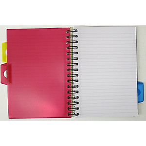 Silvine A5 project book 200 pages with 3 part dividers lined spiral book