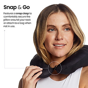 Weatherproof Women's Packable Puffer Jacket with Travel Neck Pillow - Lightweight, Warm, Water-Resistant Down Jacket (Large) Black | Quilted, Packable Travel Jacket with Long Zipper