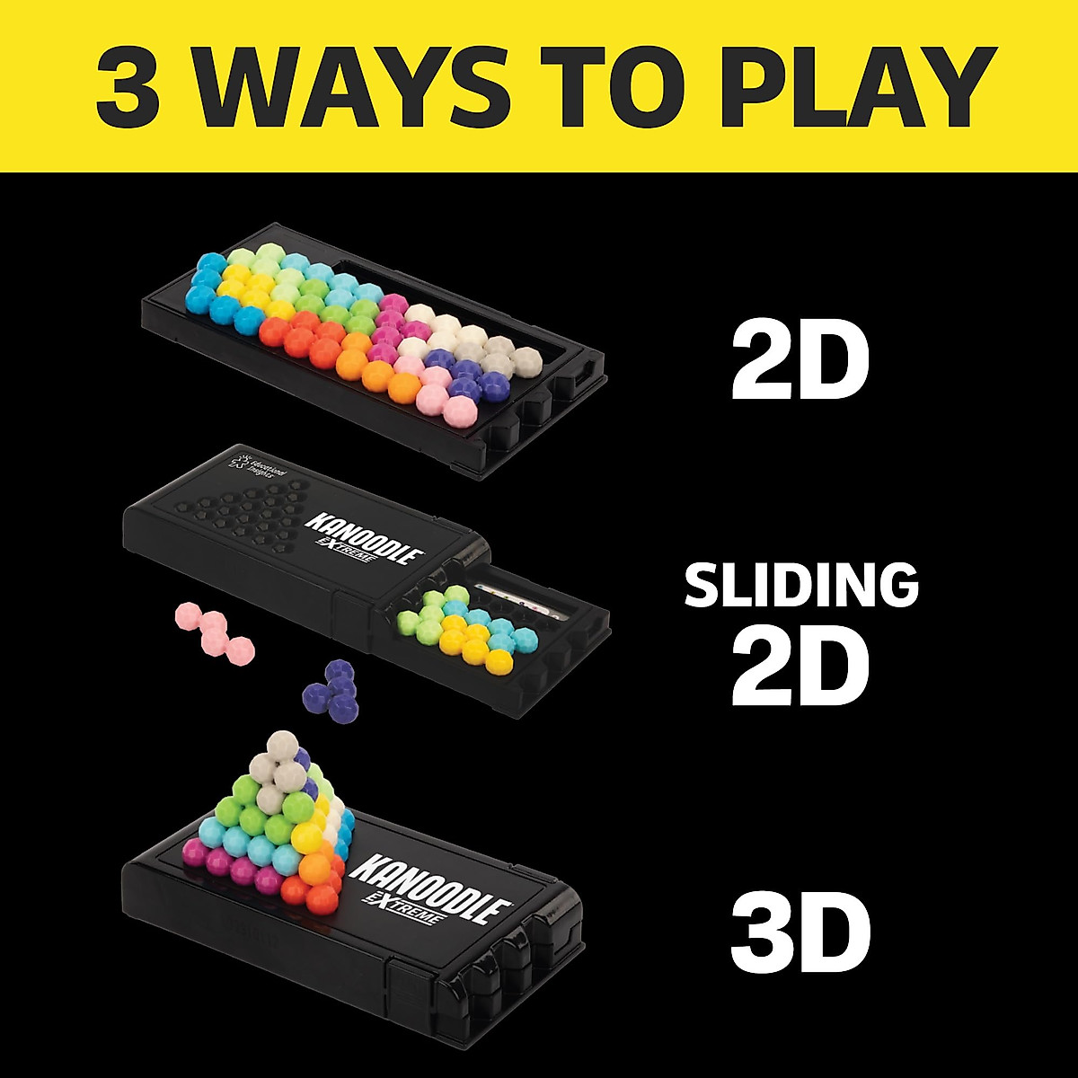 Educational Insights Kanoodle Extreme Puzzle Game, Brain Teaser Puzzle Challenge Game, Travel Games, Gift for Ages 8+