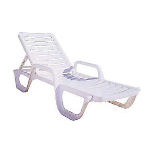 Grosfillex Bahia Resin Chaise - 44031004 (6 pack)