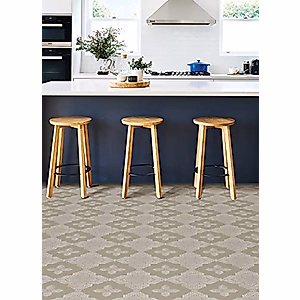 FloorPops Sullivan Peel & Stick Floor Tiles, Cream