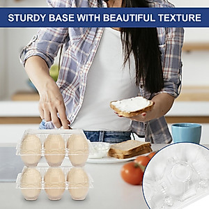 Pintuson Large 120 Pack Jumbo Egg Carton 6 Count - Duck Egg Carton Bulk - Exact Large Half Dozen Egg Cartons