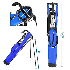 Orlimar Pitch & Putt Golf Lightweight Stand Carry Bag, black , Regular