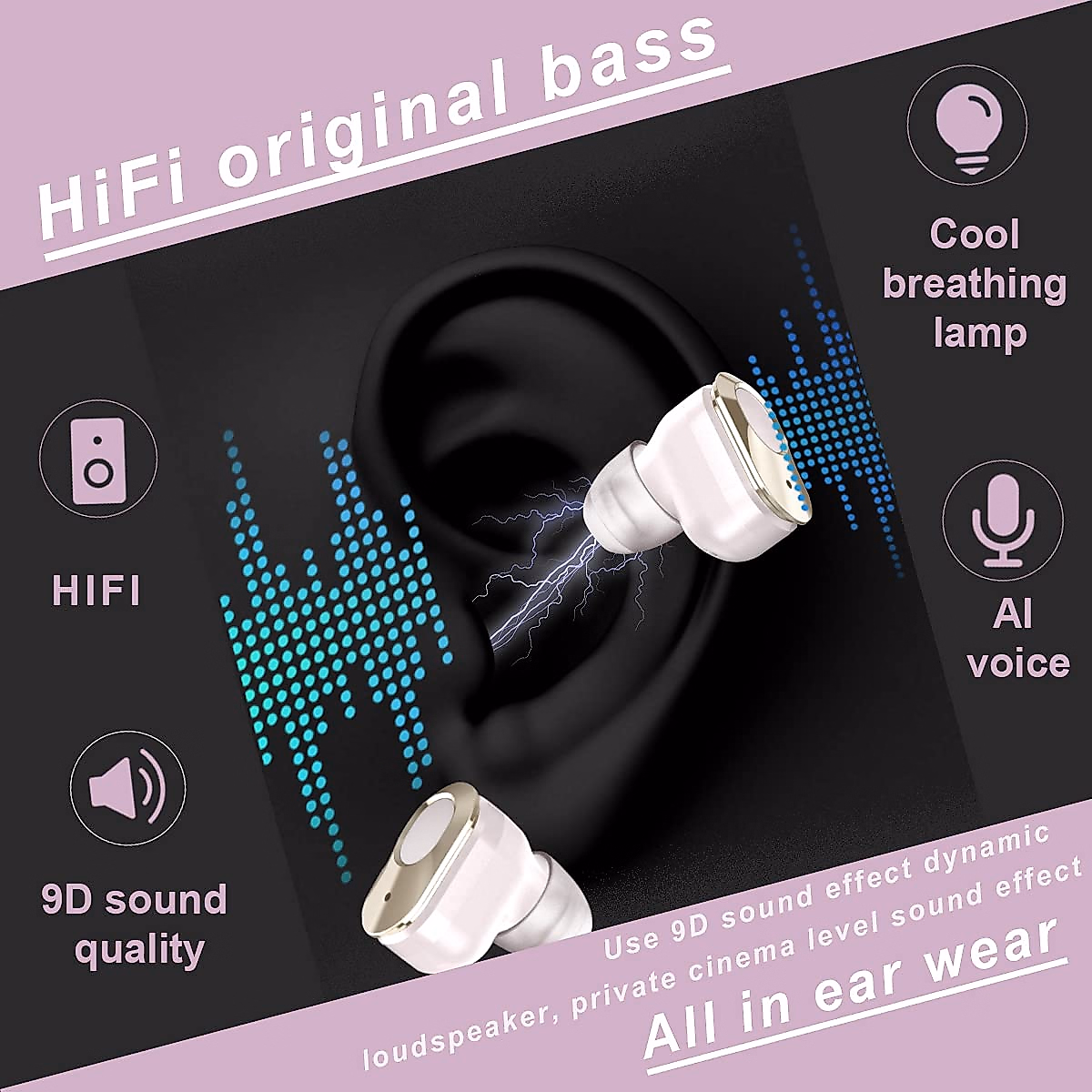 Desong Smart Watch with Earbuds, 3 in 1 Round Fitness Tracker,1.28inch Smartwatch for Men,Answer/Make Call,Recording,Sleep Monitor,Sports Smart Watch Long Time Standby