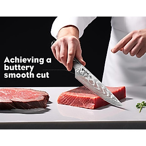 Damascus Knife Set 3 PCS with Premium VG10 Damascus Steel, Ultra-Sharp Professional Japanese Kitchen Knife Set, Full Tang Chef Knife Set with G10 Hand