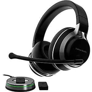 Turtle Beach Stealth Pro Multiplatform Wireless Noise-Cancelling Gaming Headset for Xbox Series X|S, Xbox One, PS5, PS4, PC, Mac, Mobile – Swappable Batteries – Black