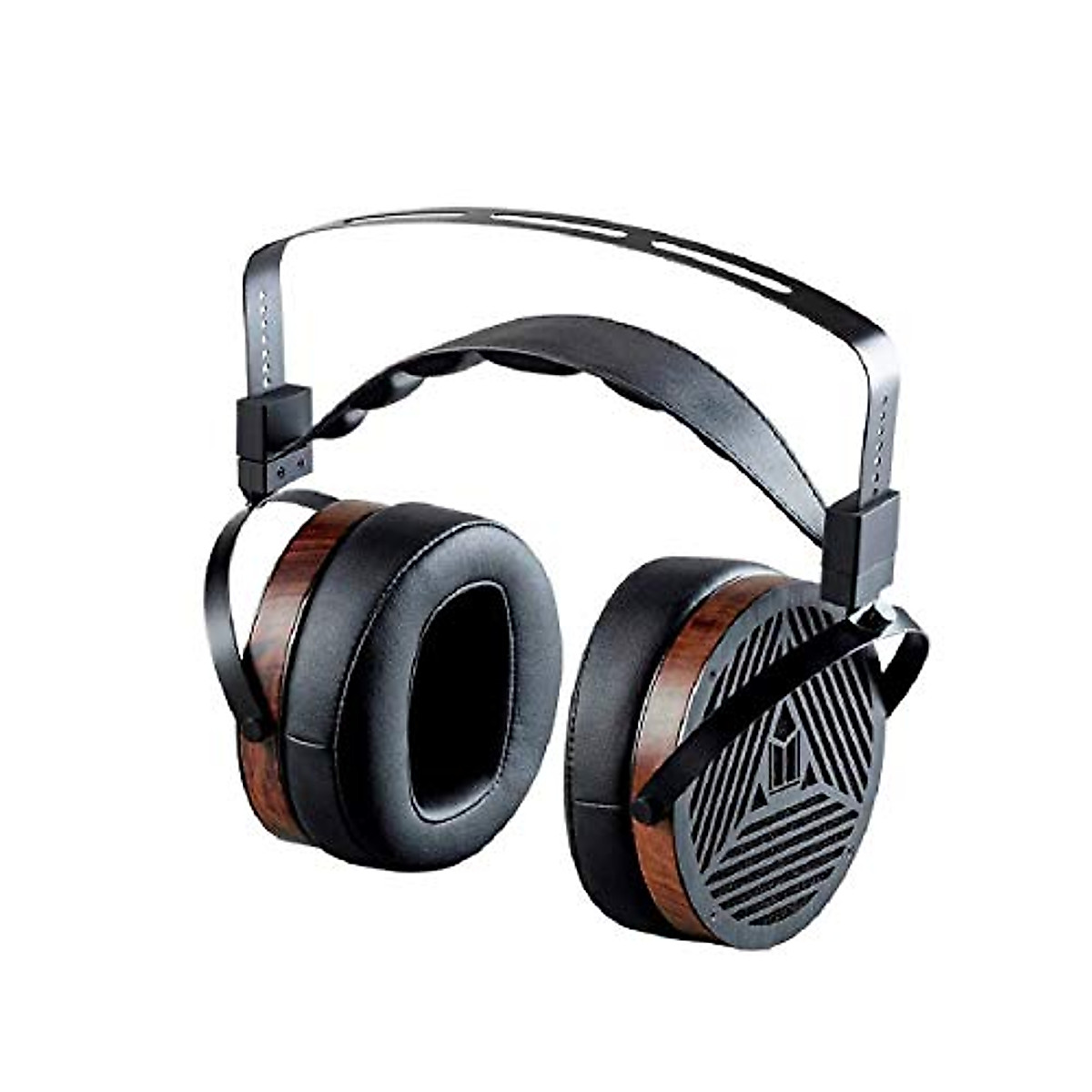 Monolith M1060 Over Ear Planar Magnetic Headphones - Black/Wood With 106mm Driver, Open Back Design, Comfort Ear Pads For Studio/Professional