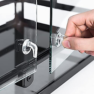 REPTI ZOO 50 Gallon Reptile Glass Tank Terrarium 2 in 1 Side Meshes and Side Glasses Double Hinge Door with Screen Ventilation Tempered Glass Reptile Terrarium 36" x 18" x 17.75"