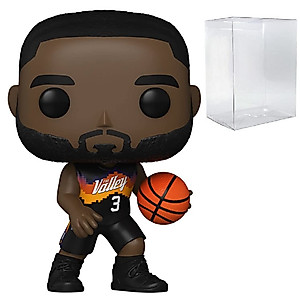 NBA: Suns - Chris Paul (City Edition 2021) Funko Pop! Vinyl Figure (Bundled with Compatible Pop Box Protector Case), Multicolored, 3.75 inches