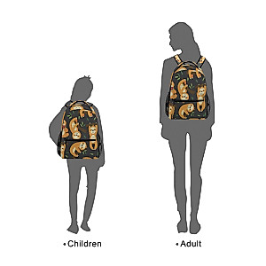 School College Backpack Rucksack Travel Bookbag Outdoor Cute sloth