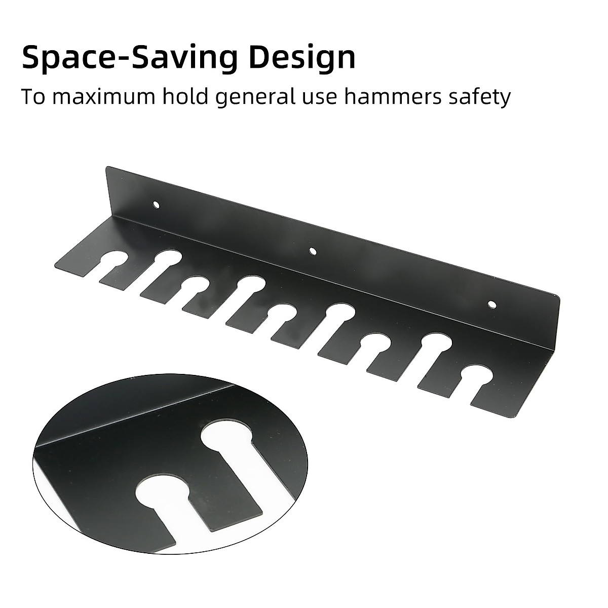 Fepinc Metal Wrench Holder, Hand Tool Organizer Wall Mount Storage Rack Organizer for Workshop, Shed, Garage (Wrench Holder)