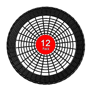 EBIGIC Paper Plate Holders , 8/12/24 Packs 9/10 Inch paper plate holders reusable Black Plastic Heavy Dutysupports for Picnic party dinner