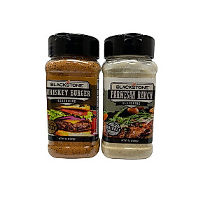 Blackstone BBQ & Grilling Seasoning Bundle: Whiskey Burger, Parmesan Ranch, & ThisNThat Recipe Card