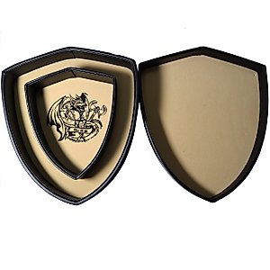 Fantasydice Shield Dice Tray Chromatic Fire Dragon with Lid and Dice Staging Area- Holds 6 Sets(7 Dice Set/Standard) for All Tabletop Games