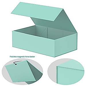 Luxury Large Gift Box 13.8x9x4.3 Inches Storage Box Ribbon Magnetic Closure for Luxury Packaging Box for Mother's Day, Birthdays, Bridal Gifts,Weddings