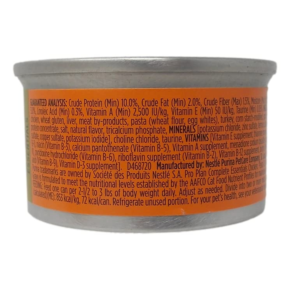 Purina Pro Plan Canned Wet Cat Food Entree 3 Flavor 6 Can with Catnip Toy Sampler Bundle: (2) Salmon Rice, (2) Turkey Rice, and (2) Chicken Pasta Spinach (3 Ounces)