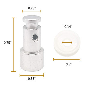 2Pack Universal Replacement Silicone Gaskets and Float Valve for 5, 6or 8 Quart Pressure Cooker Models, Such as XL, YBD60-100, PPC780, PPC770 and PPC790
