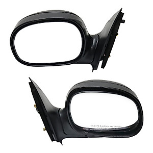 Kool Vue Left & Right Power Door Mirrors Compatible With Ford F-150 1998-2001 Paintable Pair Extended Cab & Standard Cab