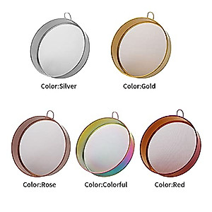 Flour Sieve, Sieve Fine Mesh Kitchen Home Stainless Steel With 80 Mesh Flour Sieve Durable Professional Round(Silver)