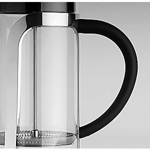 SIXAQUAE French Fress Coffee Maker，Stainless Steel Coffee Press,Durable Coffee Pot With Scale Line,4 Level Filtration System,Heat Resistant Borosilicate Glass,34oz