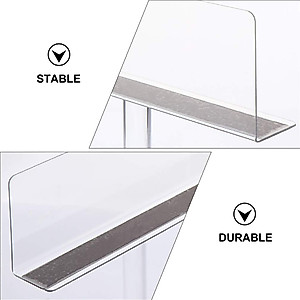 POPETPOP Cabinet Shelf Magnetic Shelf Dividers - L-Shaped Clear Closet Shelf Organizer Goods Separator for Storage and Organization 20cm Tote Purse