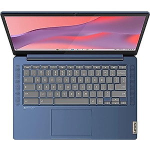 Lenovo Slim-3 Touch-Screen Chromebook Laptop Computer for Students and Business - 14" FHD Display, 13.5H Long Battery Life, MediaTek 520, 4GB RAM, 64GB eMMC, 256GB Micro SD, Wi-Fi 6, Chrome OS