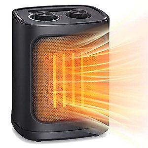 COWSAR Portable Space Heater 1500W with Thermostat, Electric Space Heater,3 Modes, Safe and Quiet , Office Room Desk Indoor Use
