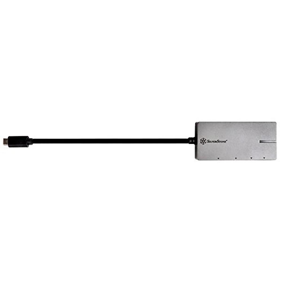 Silverstone SST-EP09C USB 3.1 Type-C Compatible, USB Hub, Charcoal Gray