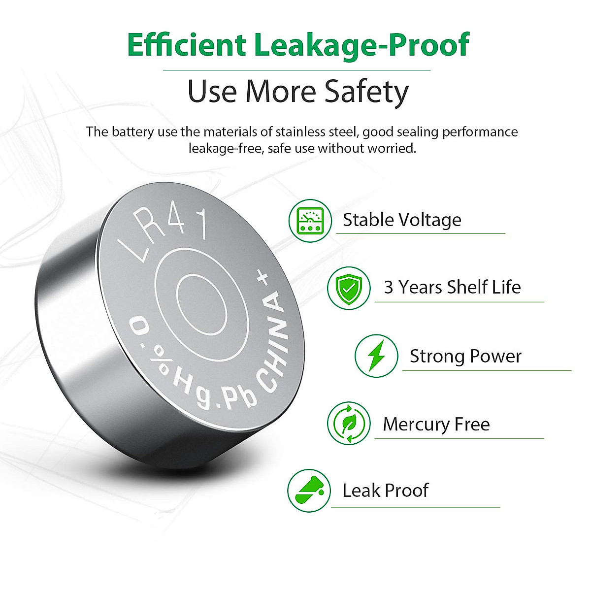 LiCB 20 Pack LR41 AG3 392 384 192 Battery 1.5V Button Coin Cell Batteries